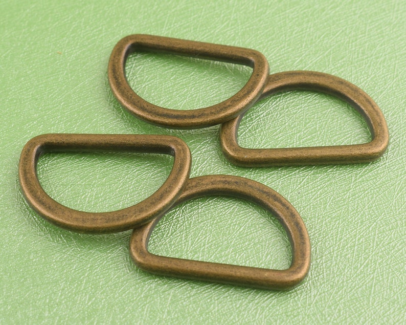 Bronze 3/4 Inch D Ring Metal D Loop D Ring for Bags Backpack - Etsy