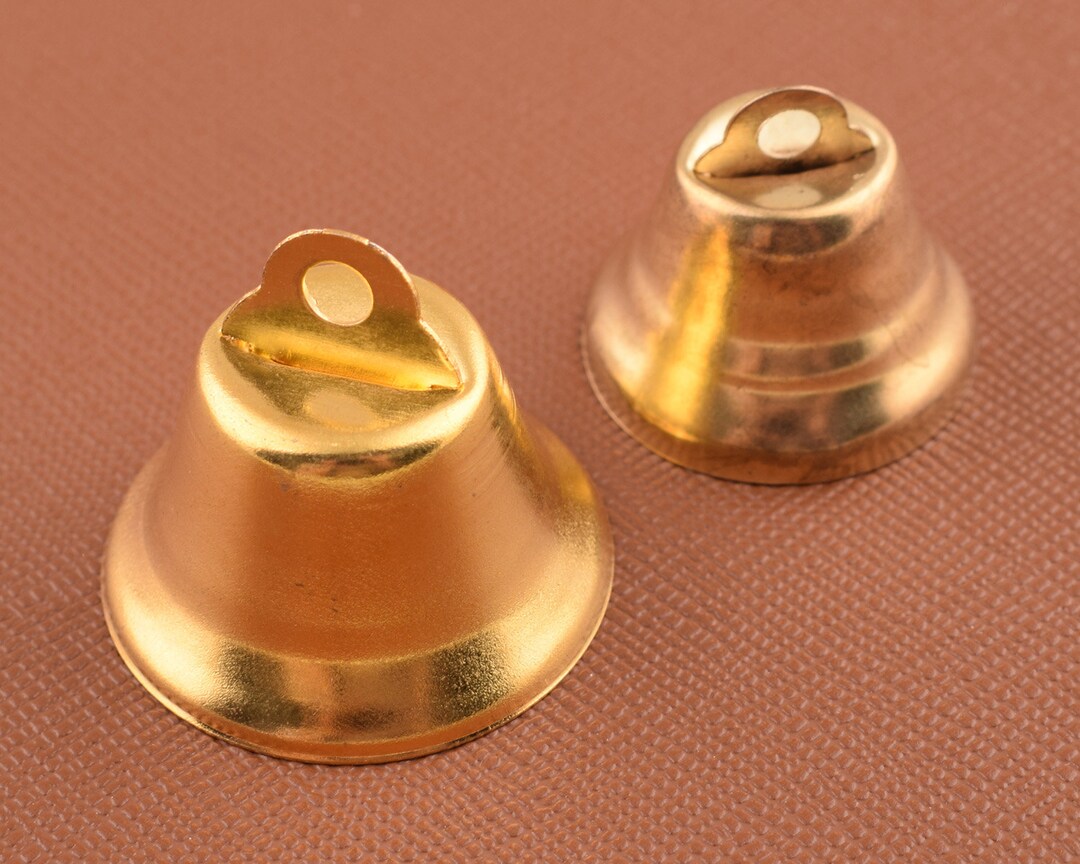 Gold/ancient Gold Jingle Bell Charms Small Metal Christmas Bell, 21mm ...