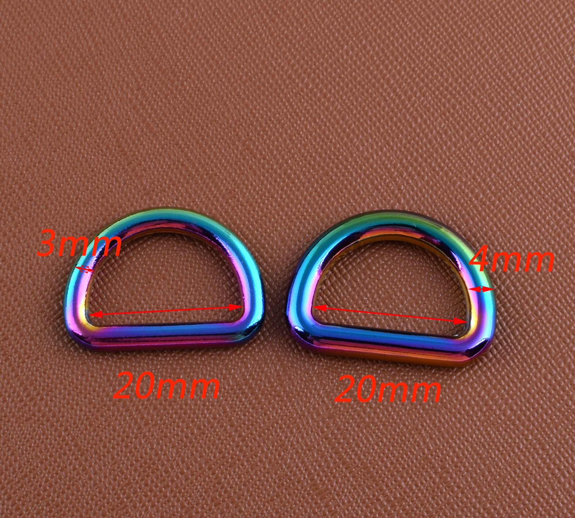 4 Size Rainbow D Ringsmetal D Loops D Bucklesstrap Purse - Etsy