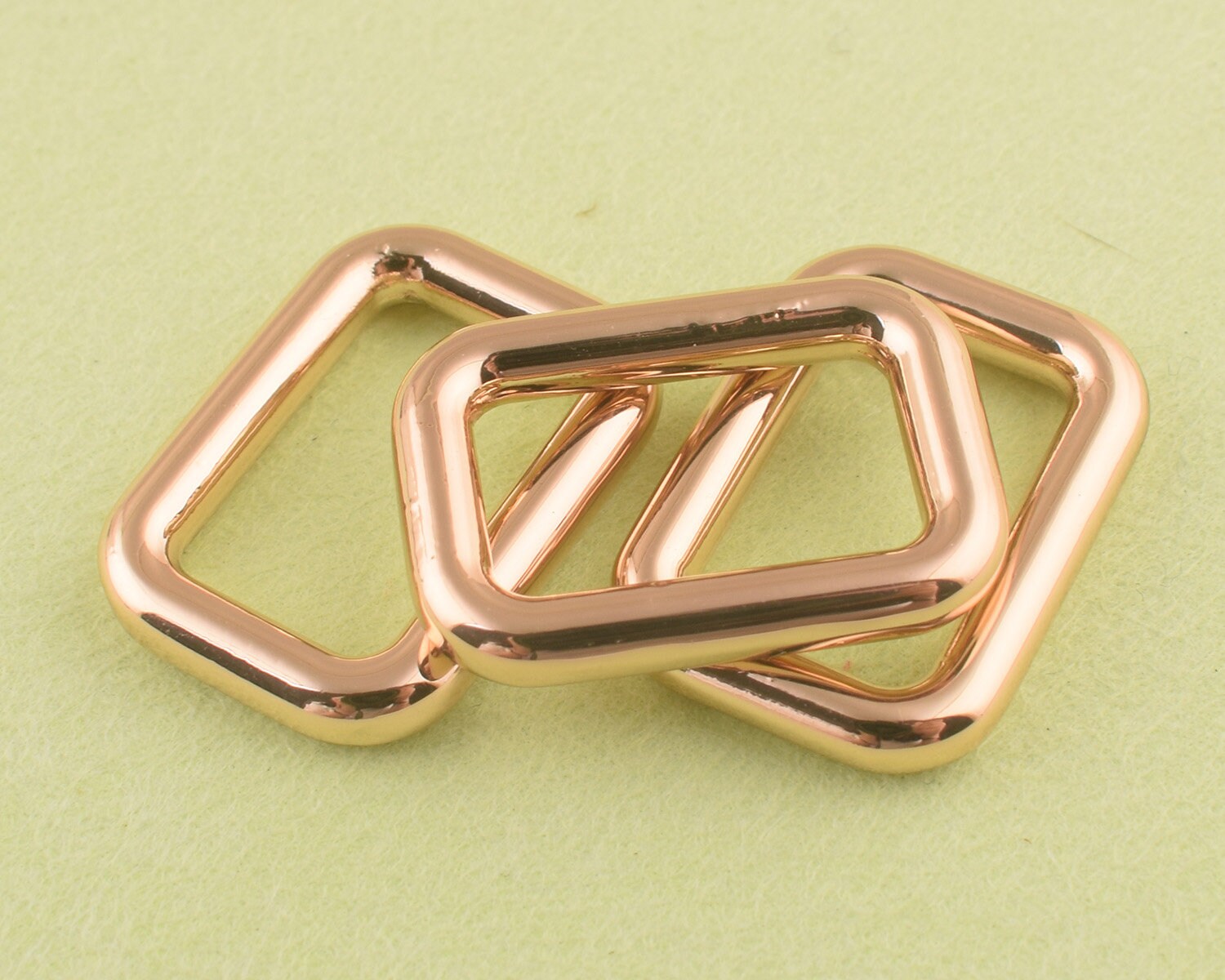 6 Pcs Gold Rectangle Rings Metal Rectangular Rings 9mm*15mm Square Ring ...