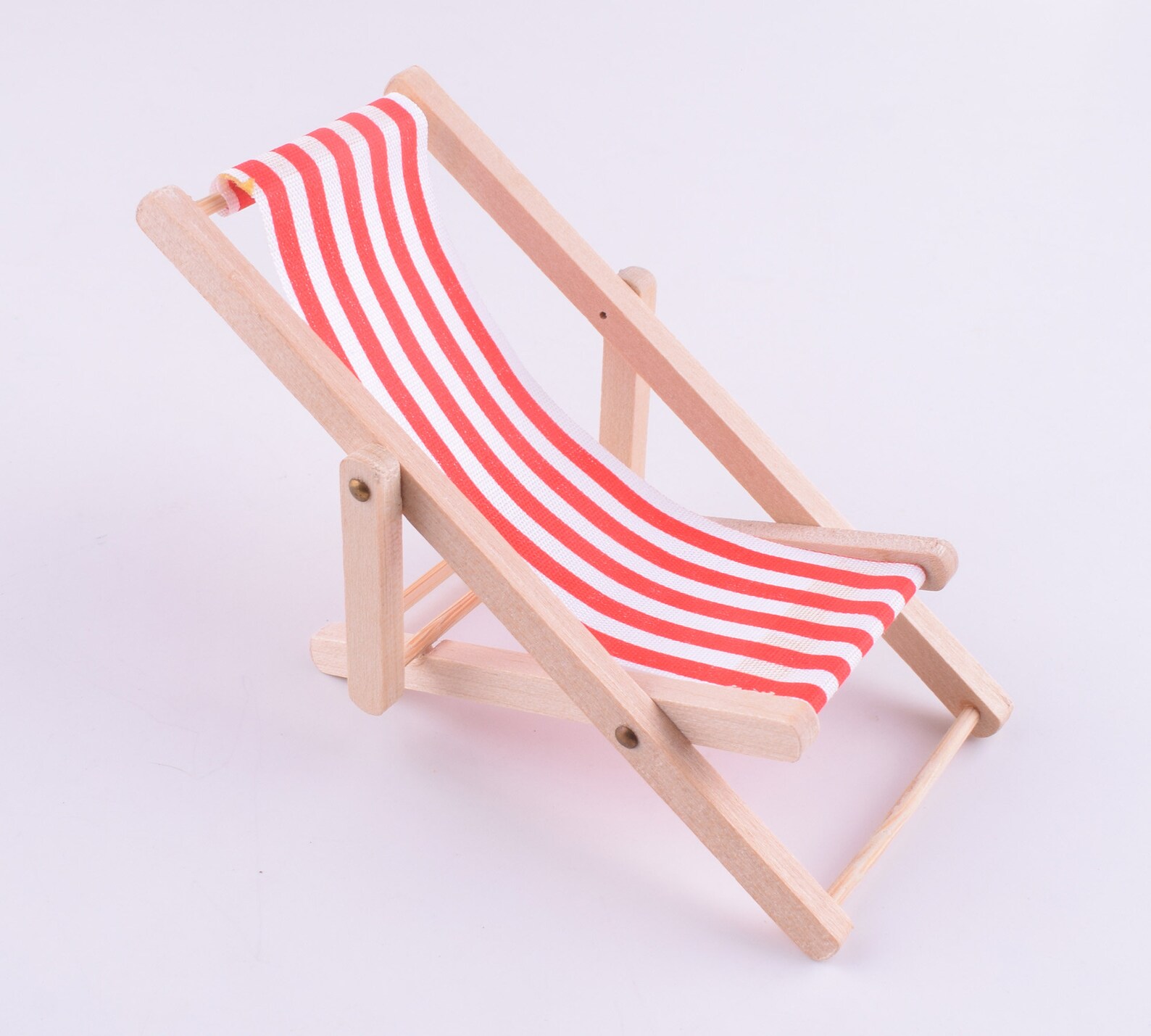 Miniature Beach Chair,1:12 Scale Wooden Dollhouse Miniature Beach ...