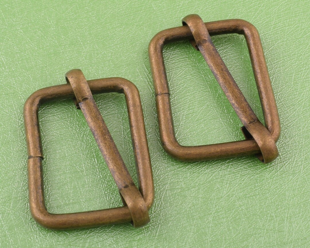 Adjustable Buckles 10 Pcs 1 Inch Bronze Strap Buckle Metal Belt Buckle ...