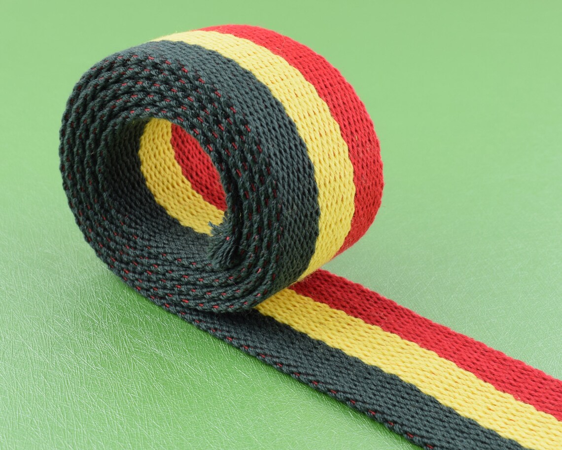 38mm Stripes Webbing1.5'' Flag Woven Tape Ribbonred - Etsy