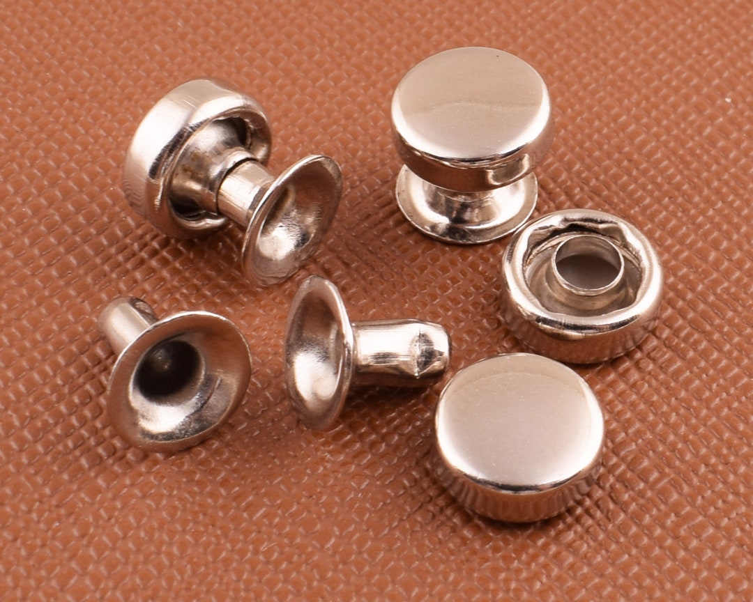 Rivet,8mm Silver Rivet,round Cap Rivets Metal Rivet Studs,personalized ...