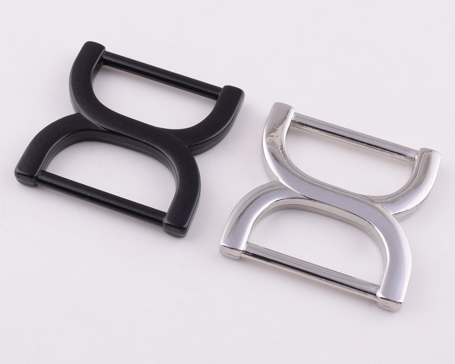 Double D Ring Buckle,metal Slide D Shape Strap Buckle Clasp,20mm Silver ...