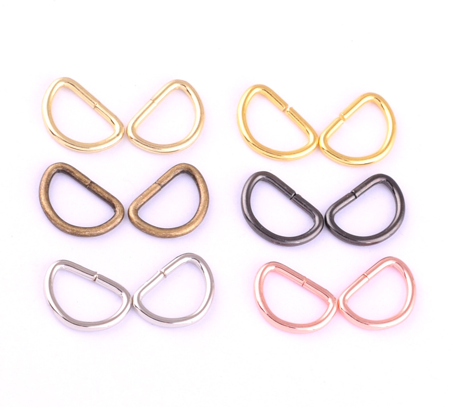 Metal D-rings Mini Welded D Buckles 10mm D Rings Small D Loop | Etsy