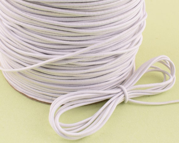 2mm Elastic Cordwhite Round Elastic Draw Cord Roperubber | Etsy