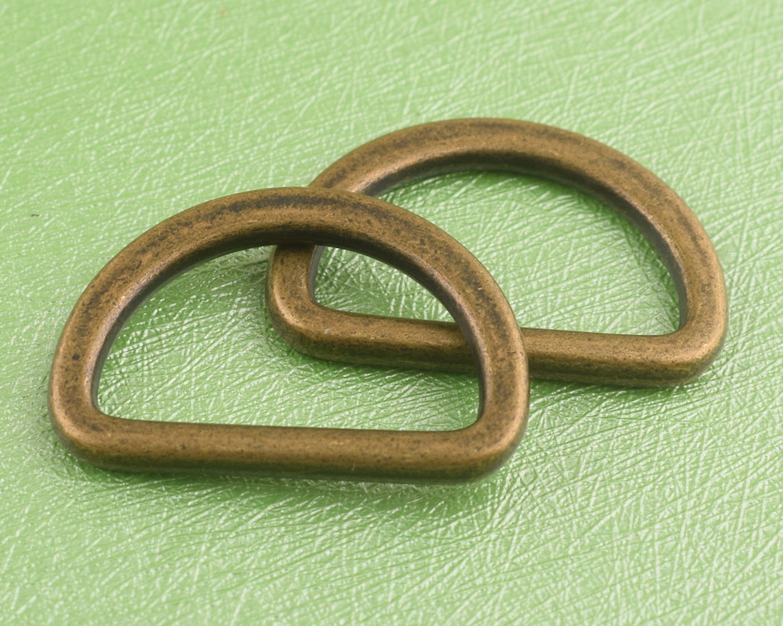 Bronze 3/4 Inch D Ring Metal D Loop D Ring for Bags Backpack - Etsy