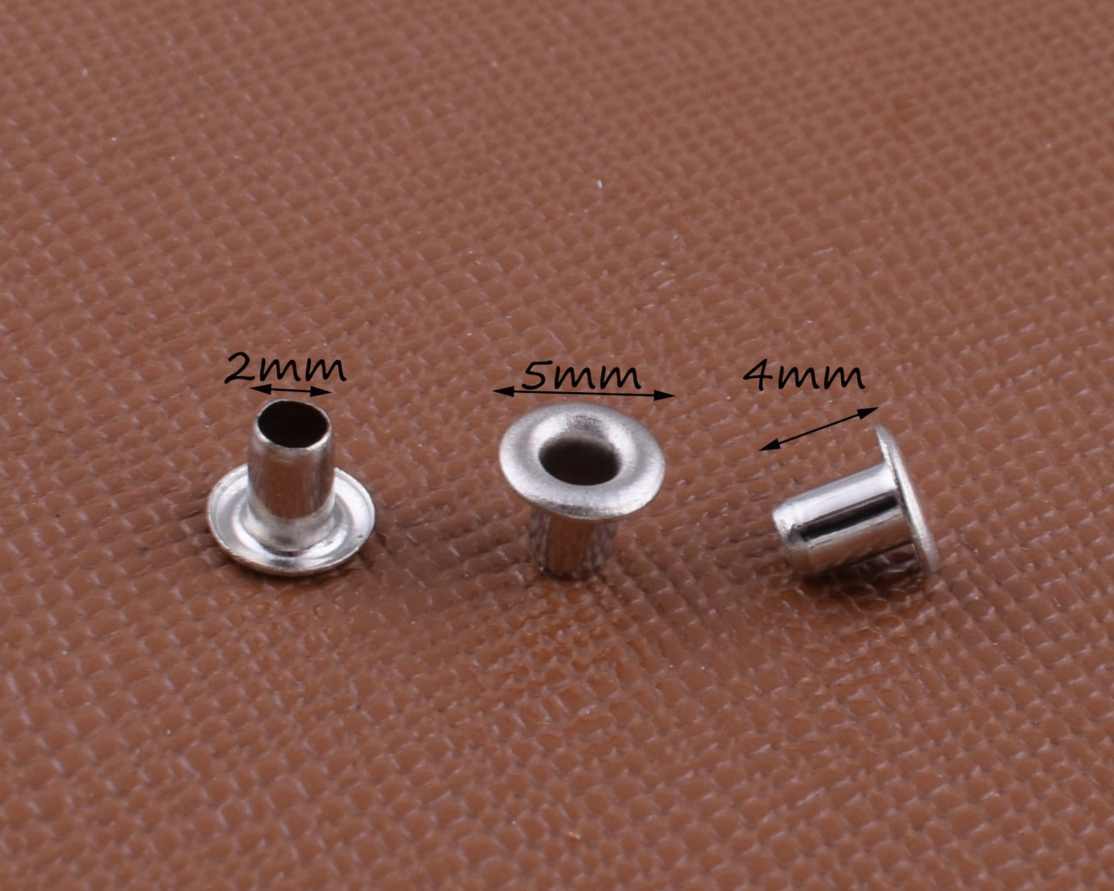 Mini Eyelet Grommet,2mm Hole Metal Grommets Eyelets Small Silver Rapid ...