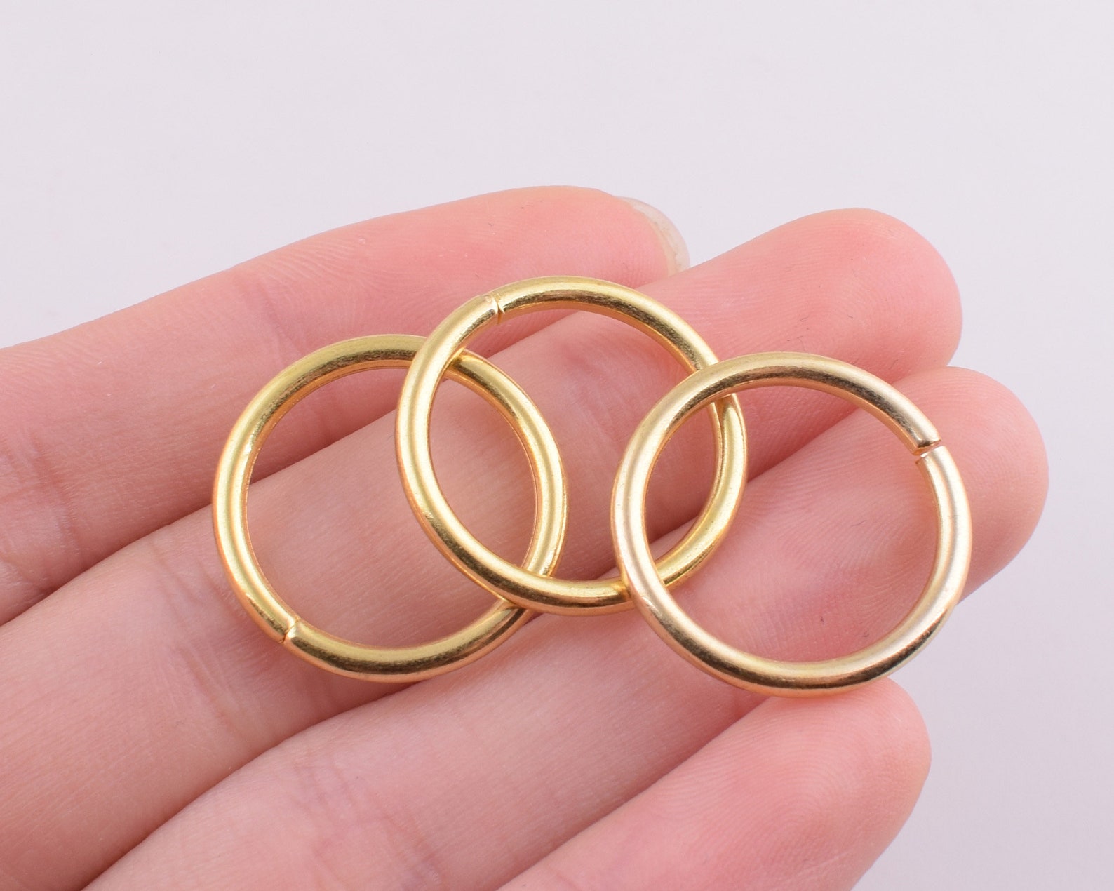 16mm Metal O Rings Gold O-rings,50 Pcs Small Round Connector Strap ...