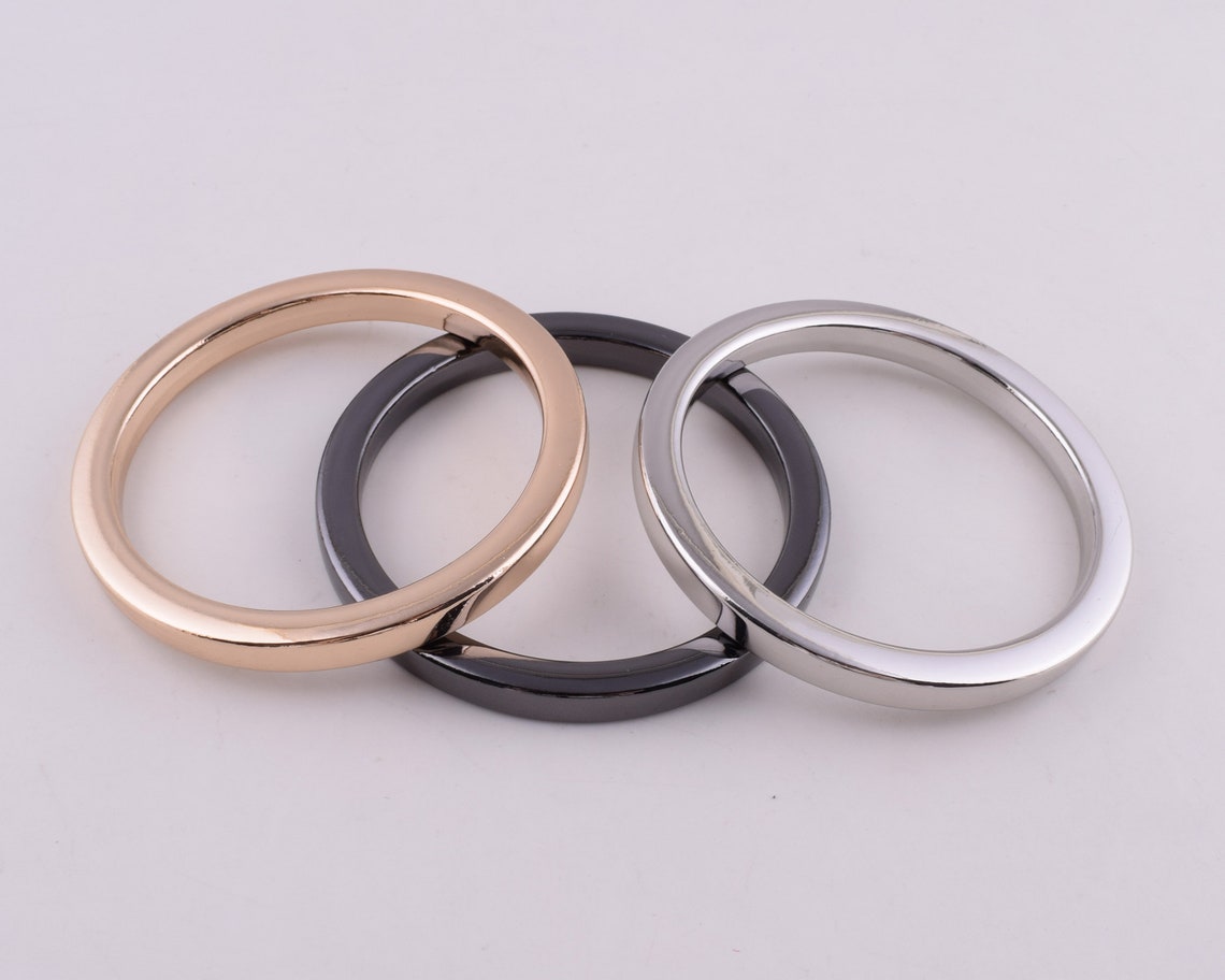 Metal O Rings2'' Large Round Flat Strap O-rings50mm - Etsy