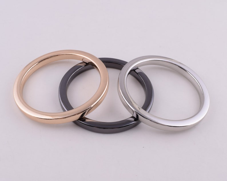 Metal O Rings2'' Large Round Flat Strap O-rings50mm - Etsy