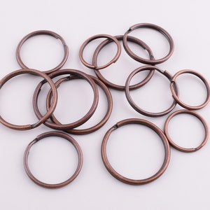 Round Key Rings,double Split Key Rings O Rings,20mm 25mm 30mm Antique ...