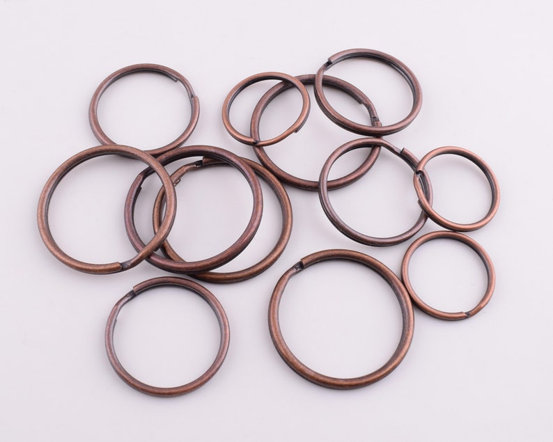 Round Key Ringsdouble Split Key Rings O Rings20mm 25mm 30mm - Etsy