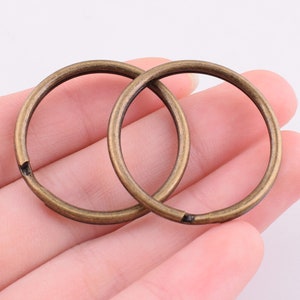 Metal Round Key O Rings,bronze Double Split Key Rings,20mm 25mm 30mm ...