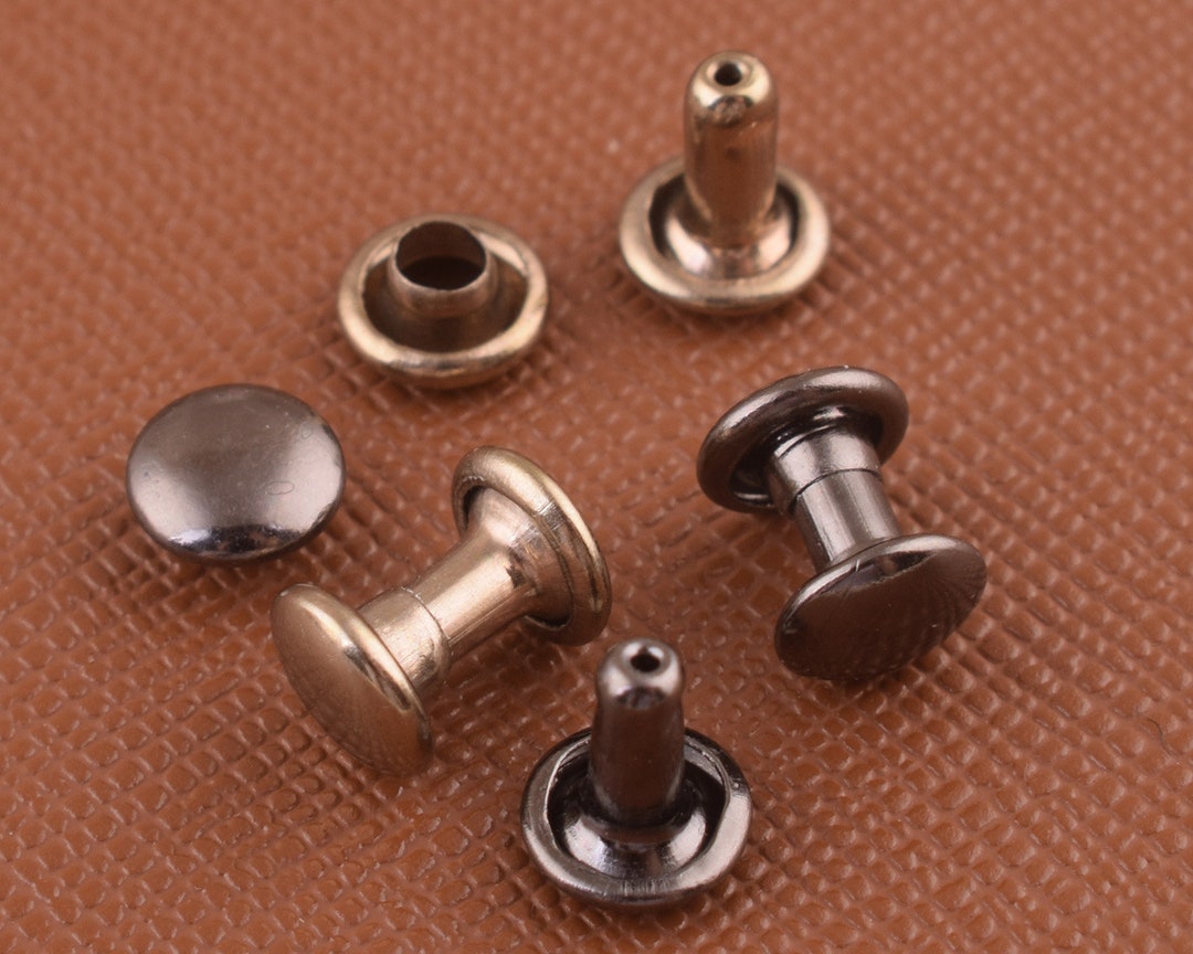 Light Gold/black Metal Rivets Double Cap Rivets,rivets Studs for ...
