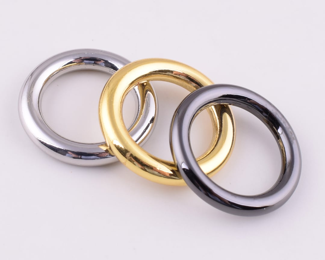 Small O Rings,silver/gold/black Round Strap Ring,14mm Metal Handbag ...