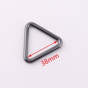 Metal Triangle Ring Buckle 1 1/2'' Adjustable Belt Buckle 38mm ...