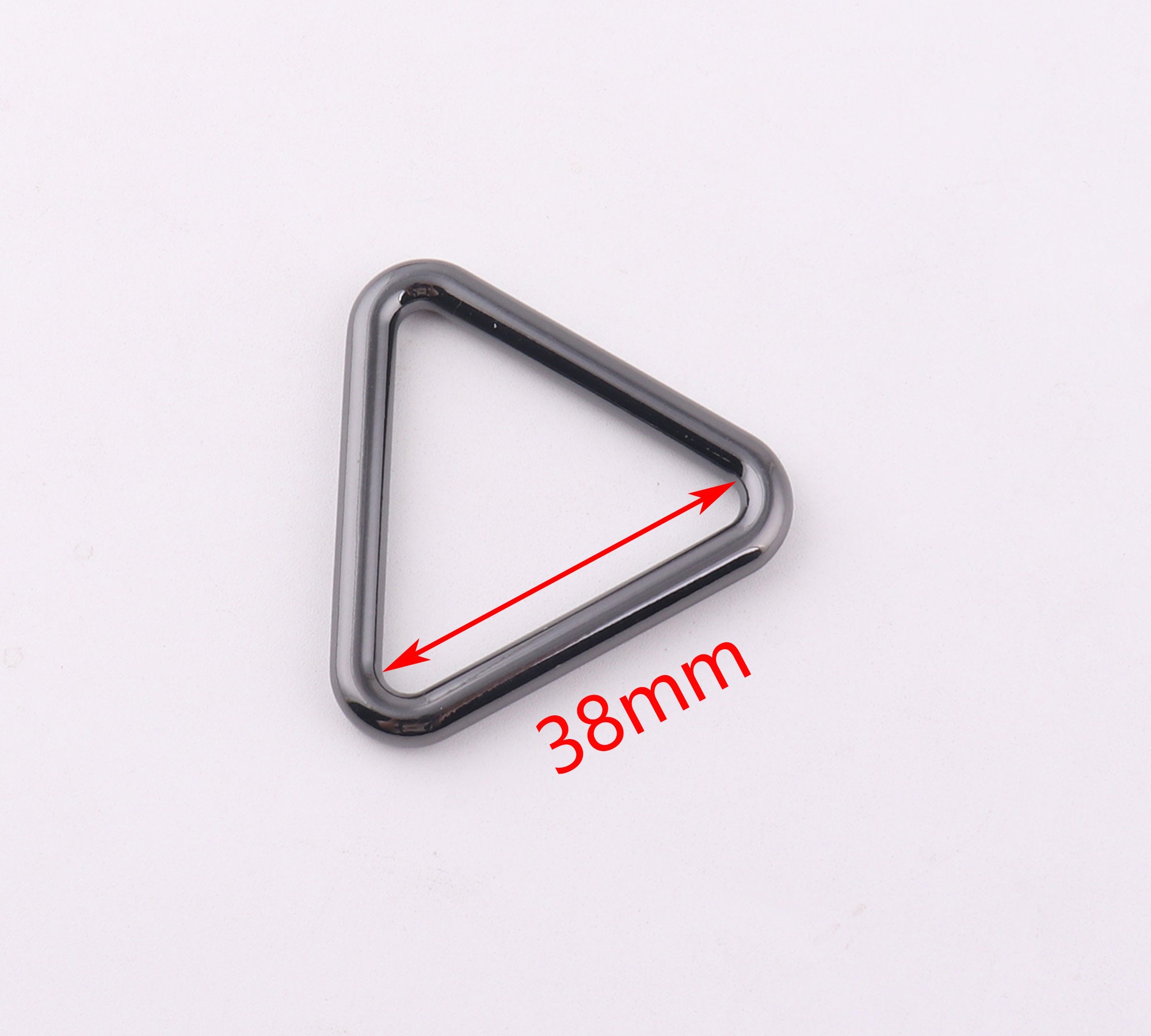 Metal Triangle Ring Buckle 1 1/2'' Adjustable Belt - Etsy UK