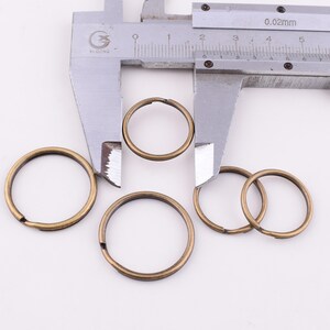 Metal Round Key O Rings,bronze Double Split Key Rings,20mm 25mm 30mm ...