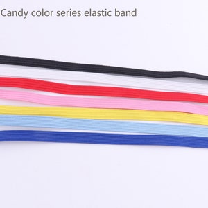 Colorful Elastic Bands,elastic Garment Accessory,20 Yards 6mm Red/pink ...