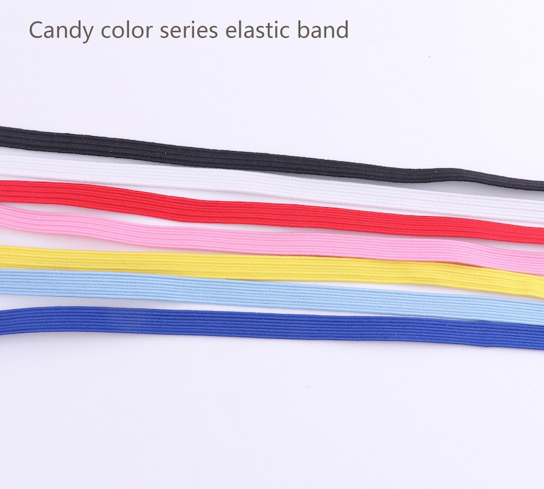 Colorful Elastic Bands,elastic Garment Accessory,20 Yards 6mm Red/pink ...