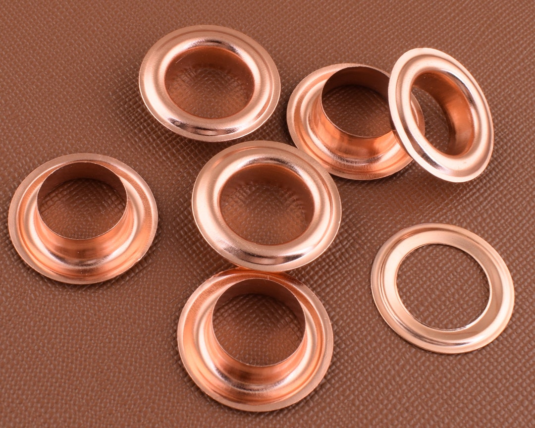 Rose Gold Eyelets,12*20mm Large Hole Round Eyelets Grommet With Washer ...