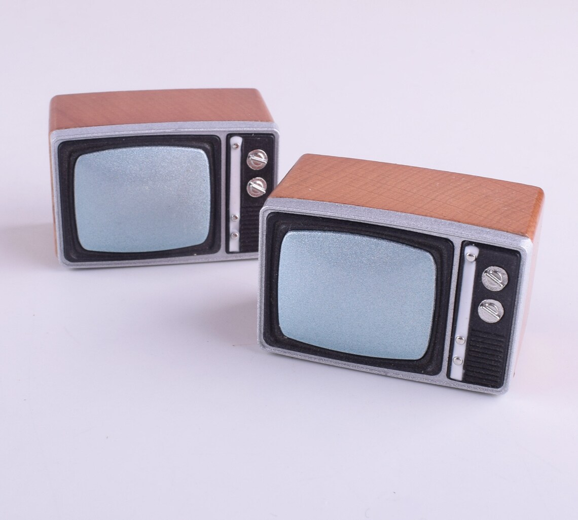 Dollhouse Miniature Tv,mini Vintage Television,french Provincial ...