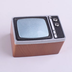 Dollhouse Miniature Tv,mini Vintage Television,french Provincial ...