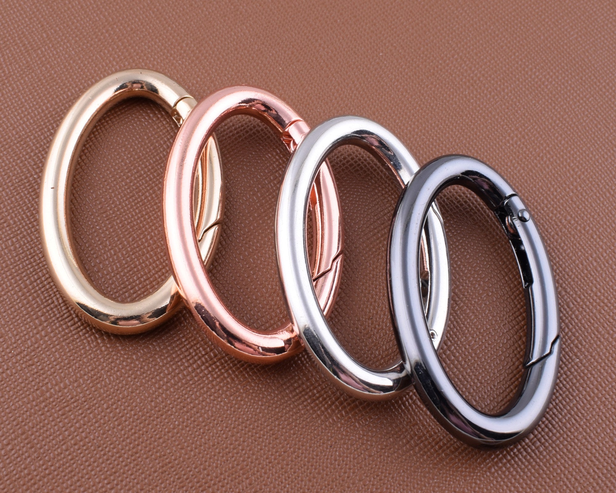 Oval Spring Gate Rings38mm Large Spring Ring Metal Push Snap - Etsy