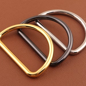 D-rings 1 3/4''(45mm) Gold/silver/black Metal Adjustable D Buckles D ...