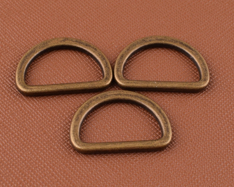10 Pcs 20 Mm Bronze D-rings Non Welded D Ring D Circles Metal - Etsy