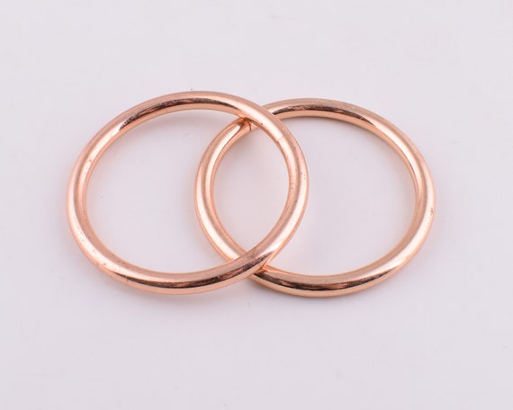 1.5'' O Rings Large O-rings 38mm Rose Gold Round Strap | Etsy