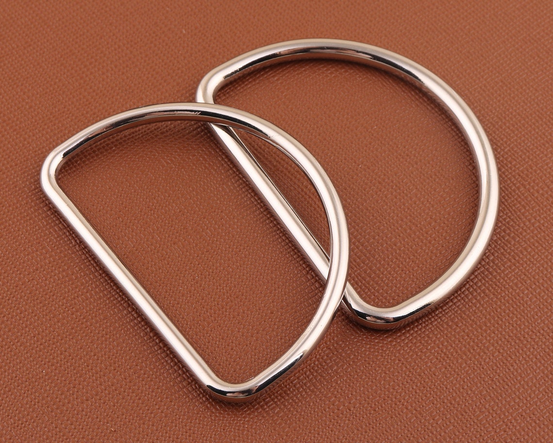 2 Inch D Rings Metal D-rings Large D Ring Silver D Loop D | Etsy