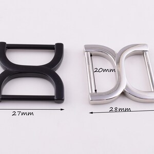Double D Ring Buckle,metal Slide D Shape Strap Buckle Clasp,20mm Silver ...