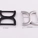Double D Ring Buckle,metal Slide D Shape Strap Buckle Clasp,20mm Silver ...