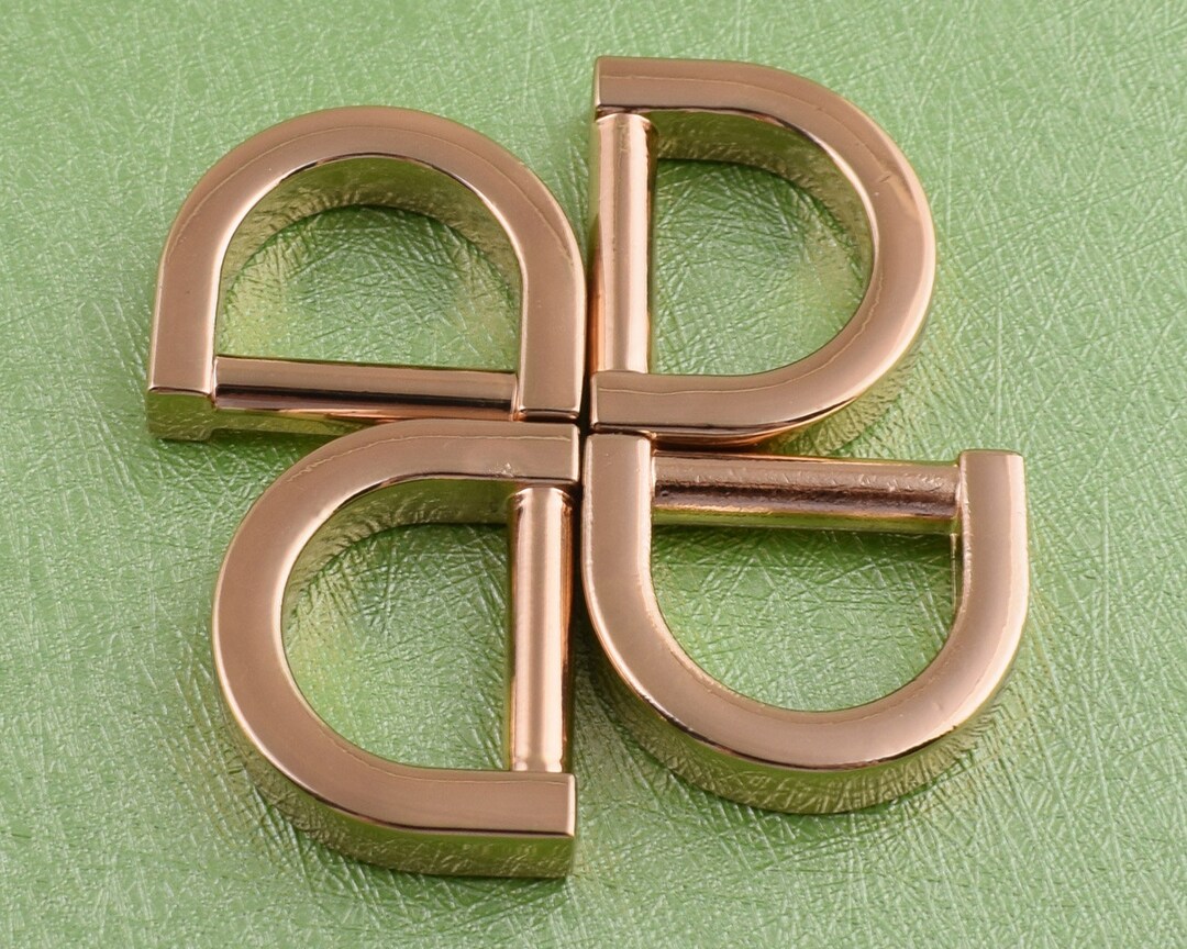 Light Gold D-rings D Circle D Loop Metal 6 Pcs 13 Mm D Ring for Handbag ...