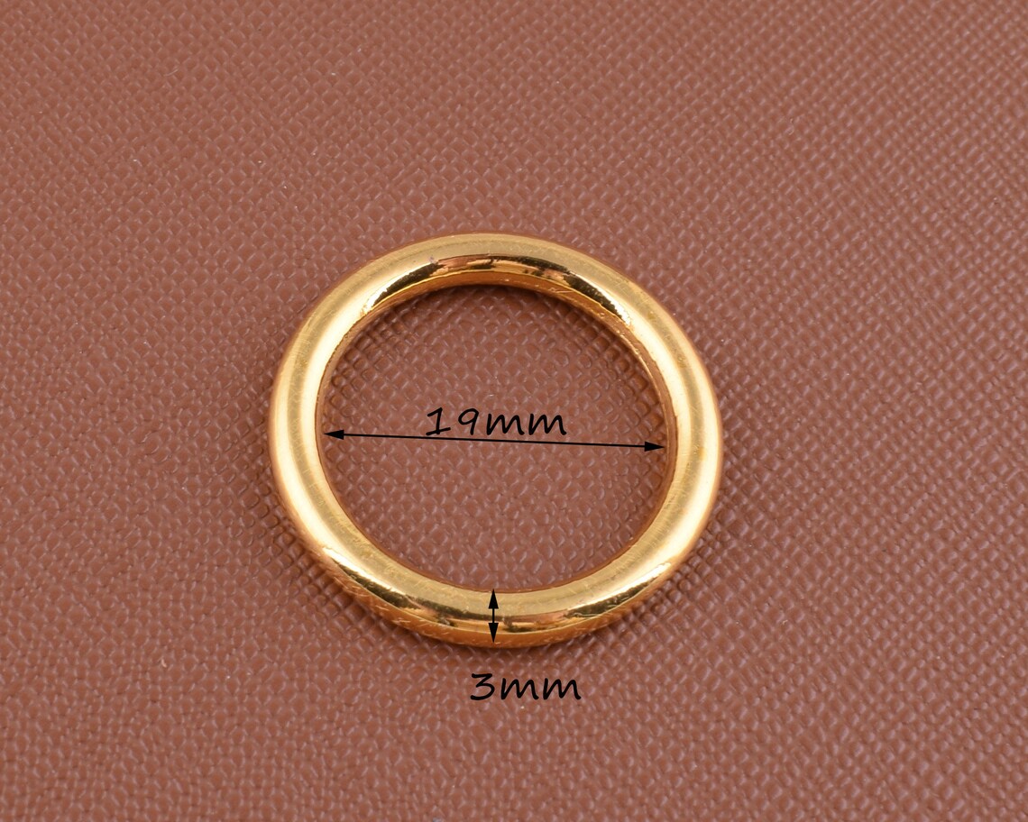 3/4'' Gold O-ringsSmall Round Strap Ring | Etsy