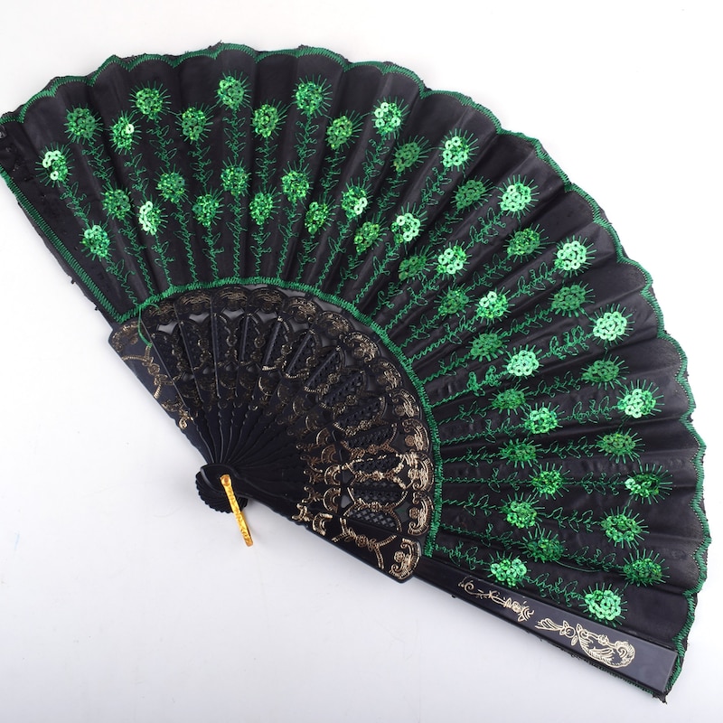 Jade Chinese Hand Fan - Etsy