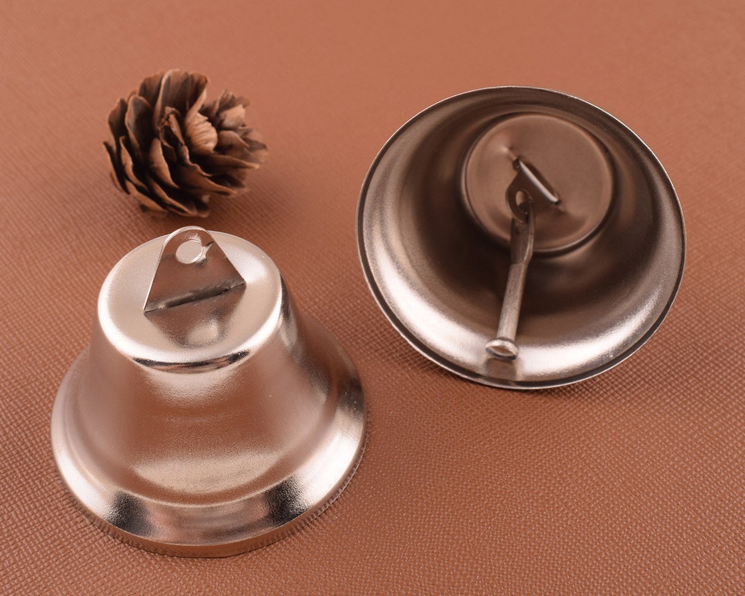 Large Bell Shape Jingle Bells Silver Bell Charms Christmas Holiday Bell ...