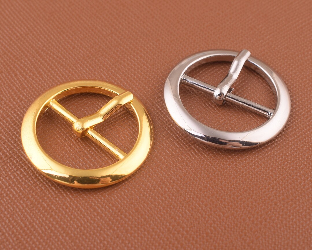 Adjust Pin Buckles Round Belt Buckle Silver/gold Webbing Buckles for ...