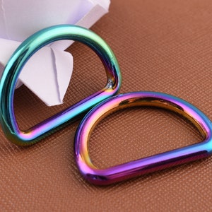 Rainbow D Rings 1 Inch Metal D-rings D Loop D Circle,handbag/belt/dog ...
