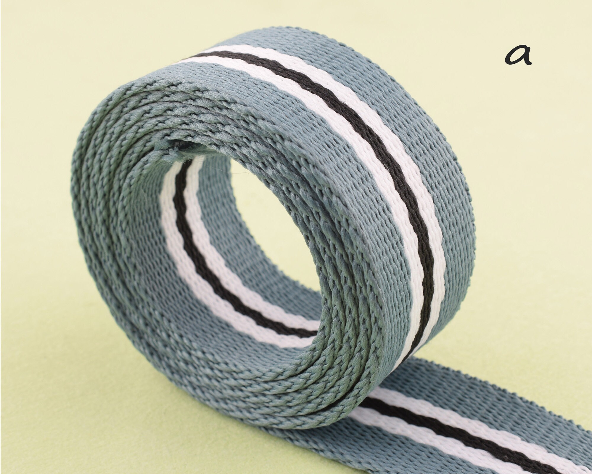 Stripes Ribbon Strap Webbing Cotton Stripes Webbing Bag Strap Making ...