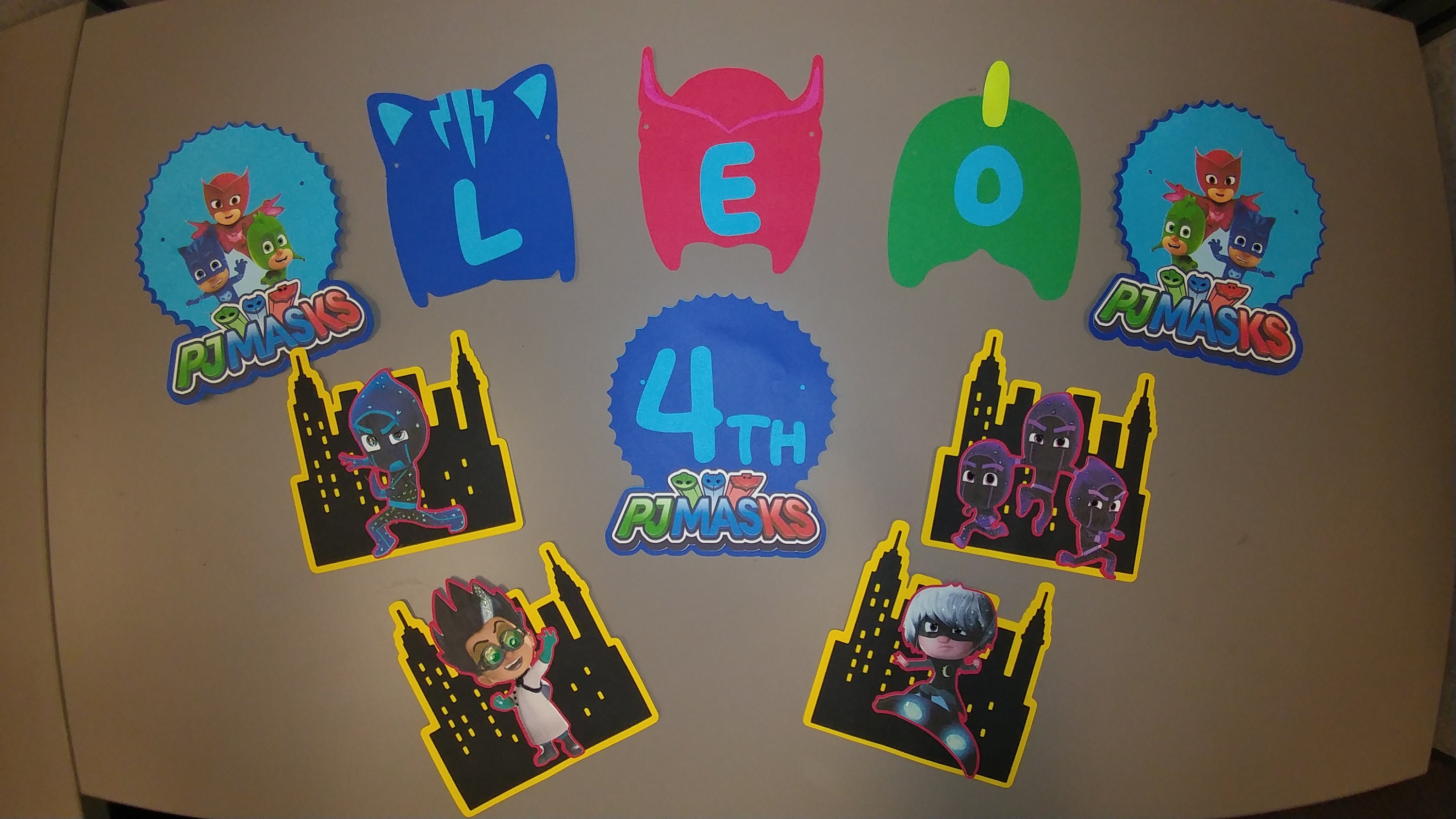 PJ Masks Birthday Banner PJ Masks Theme Happy Birthday | Etsy