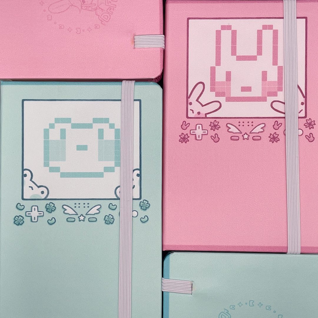 Frog & Bunny Blank Notebook Journals | A6 | 5.5"x3.5" - Etsy