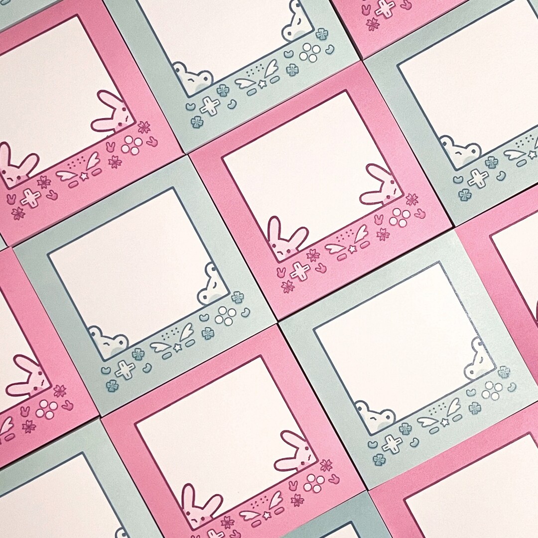 Frog & Bunny Sticky Notes | 3"x3" - Etsy