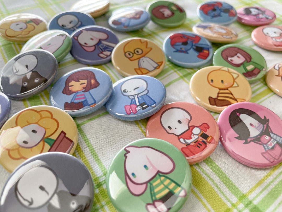 Undertale Doll Buttons | 1.25" | Pin-back & Magnet - Etsy
