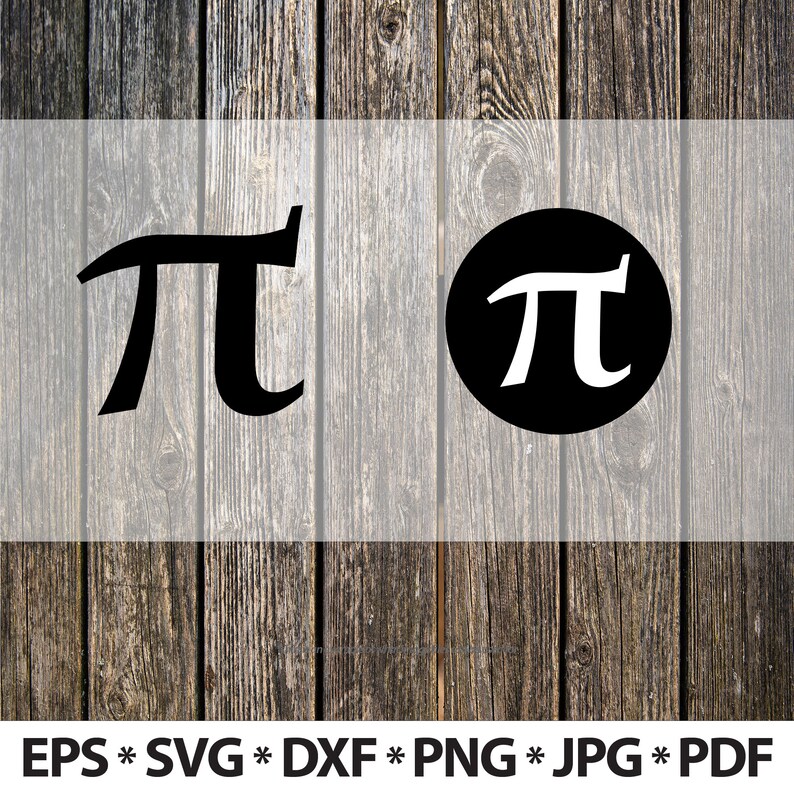 PI SVG Set Set of 2 Pi Cut File Perfect for PI Day 3.14 | Etsy