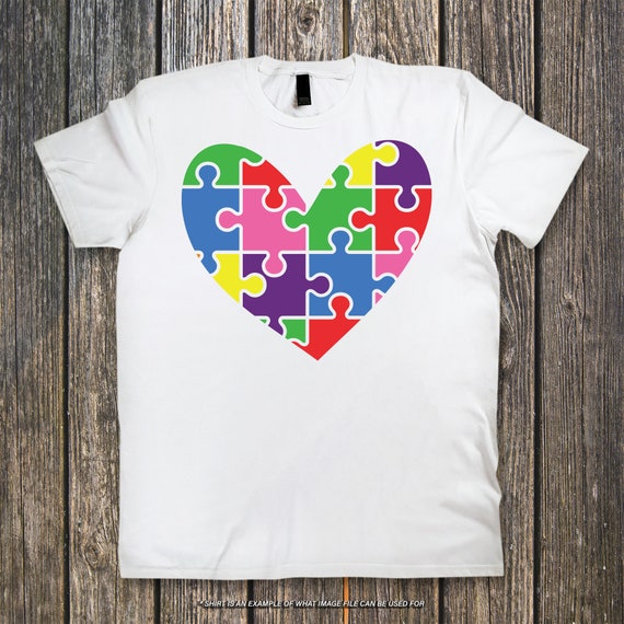 Colorful Autism Heart SVG Perfect for Autism Awareness - Etsy