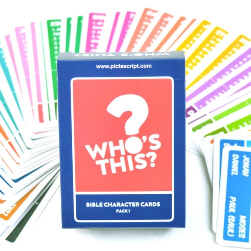 Who's This the Bible Character Card Game - Etsy